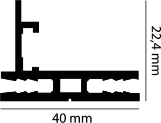 Tex-Frame 23 mm Profil einseitig